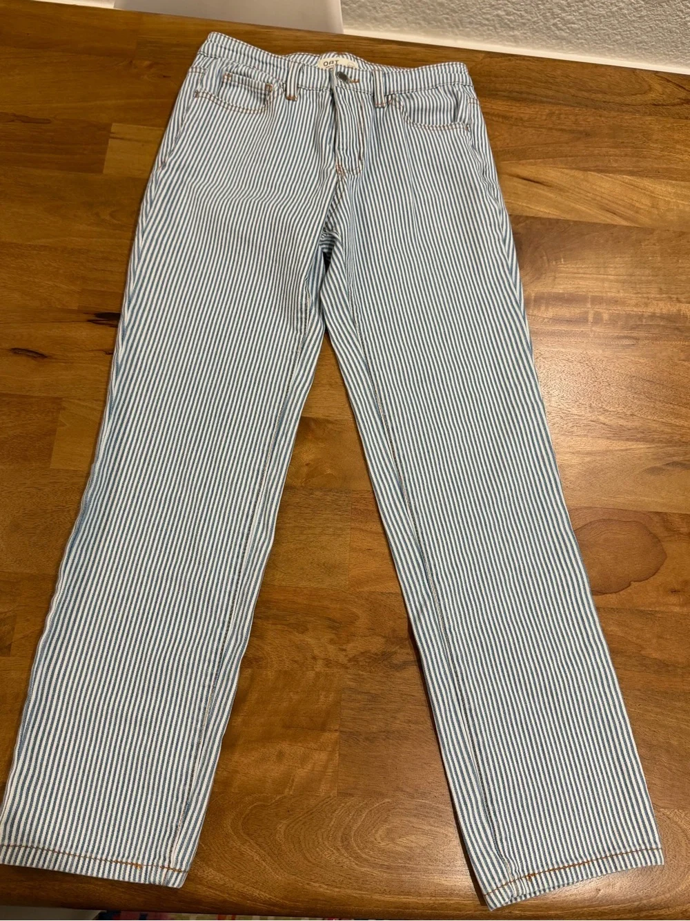 Oat New York | Jeans | Oat New York Blue And White Striped Straight ...